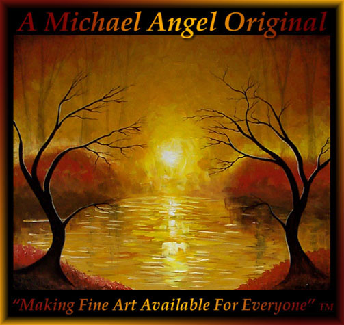 Original Art Modern Tree and Landscape Paintings by Michael Angel